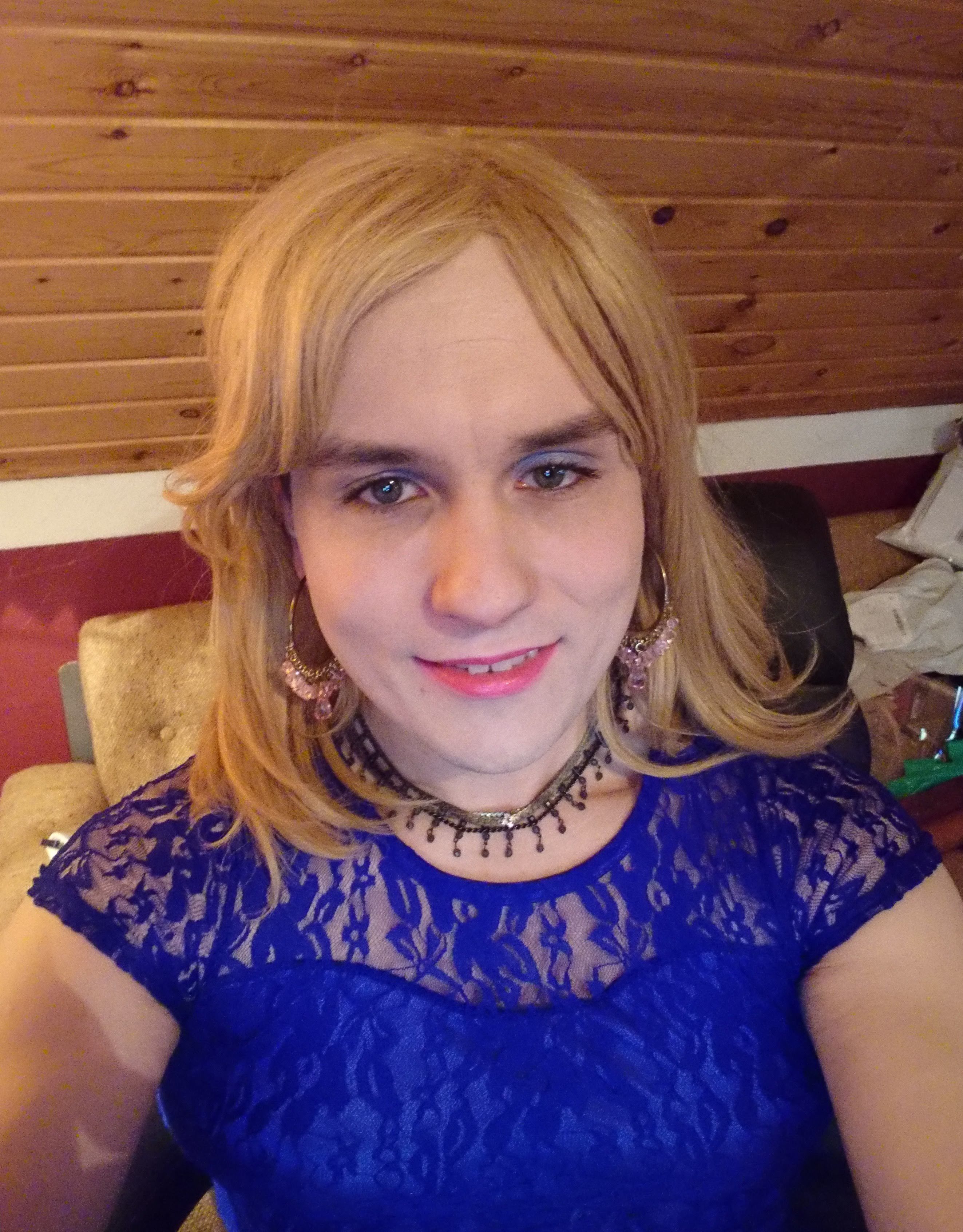 New Blue Lace Dress Photo 1