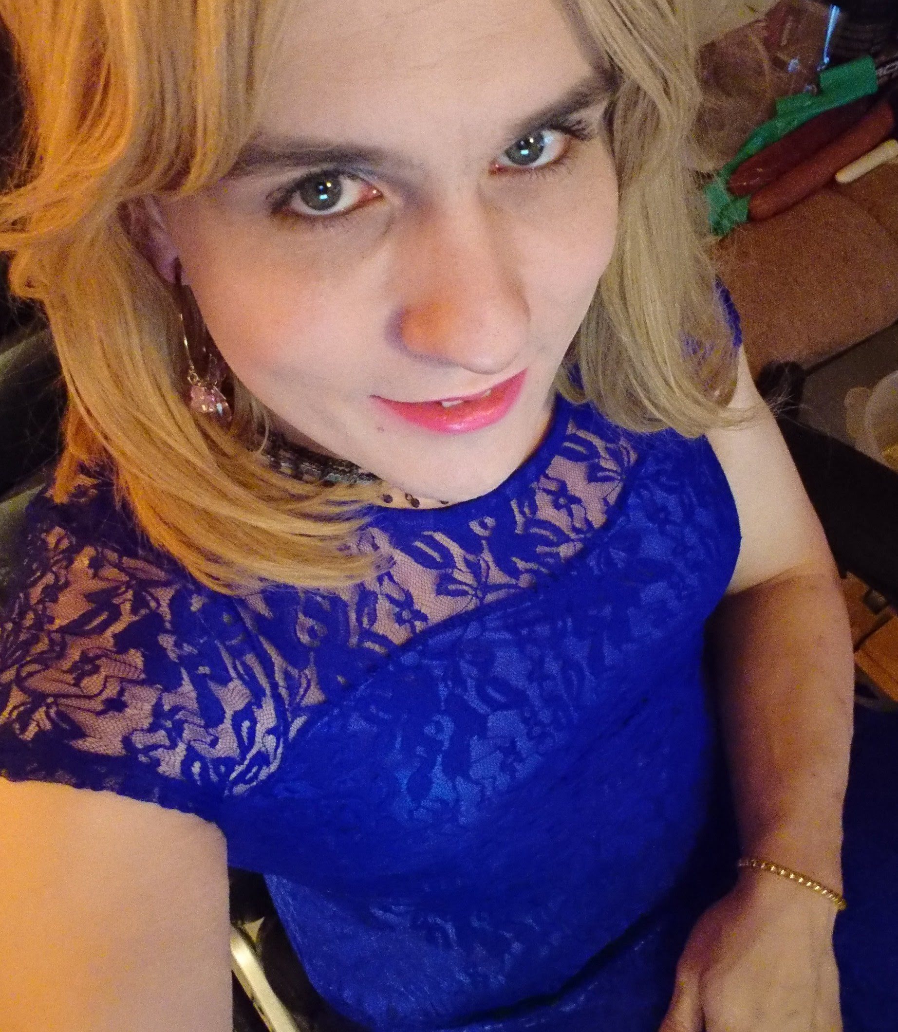 New Blue Lace Dress Photo 28