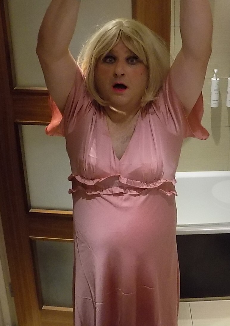 More Hannah Sissy In Satin Photo 3