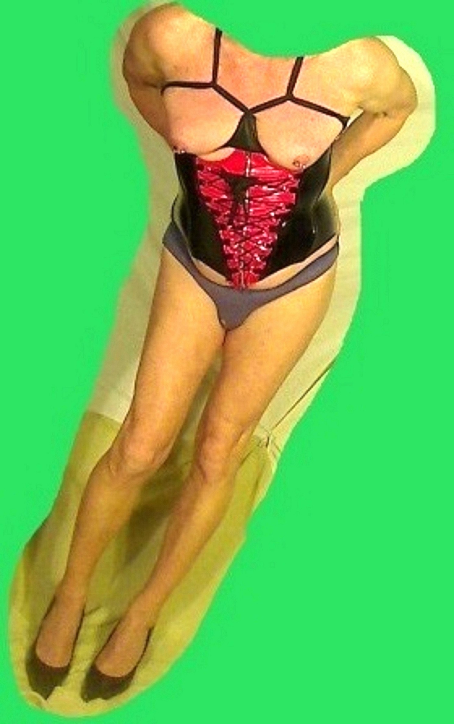 Goodgurl34 Looks Hott In Red And Black Corset Photo 7 3197