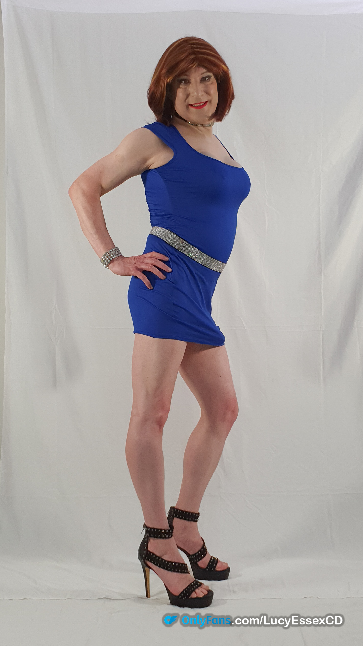 Big Cock Crossdresser Lucy In A Tight Bodycon Dress Photo 6
