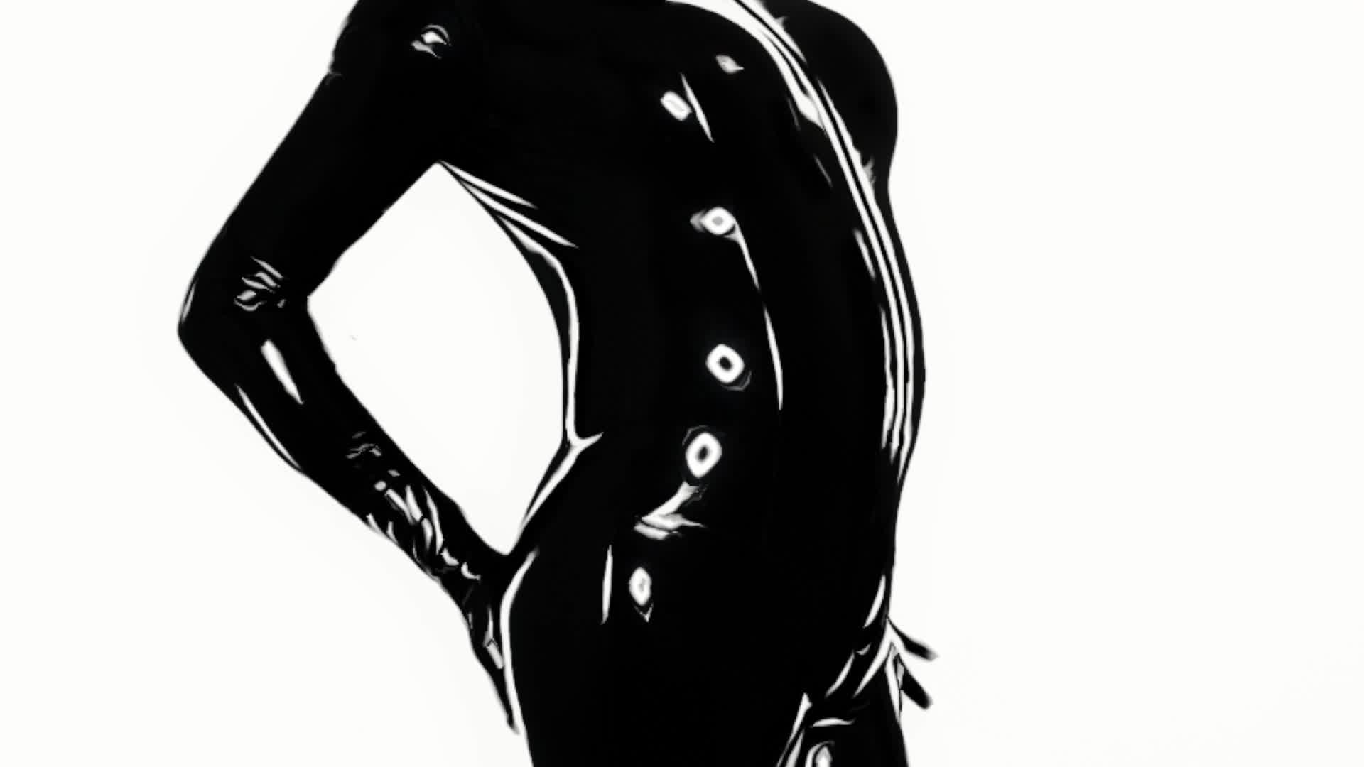 Black Rubber Cum