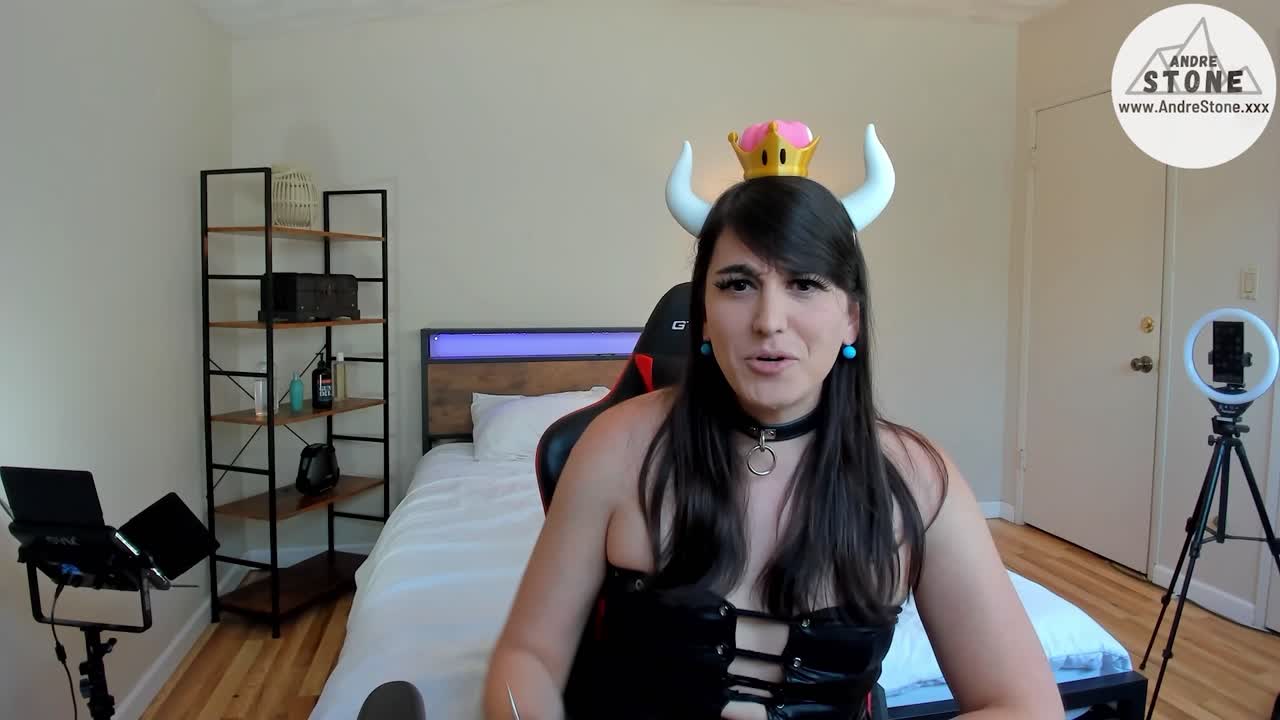Sexy Trans Asian Bowsette E Girl Daniella Tea Gets Stuffed