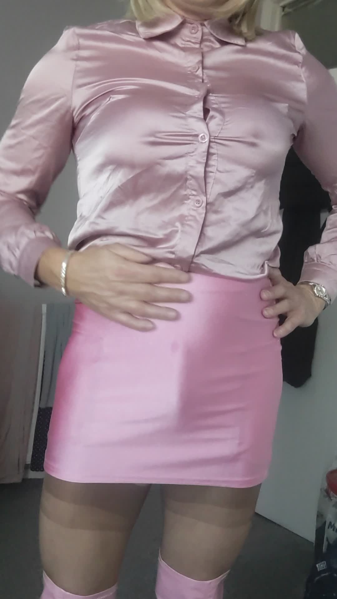 Crossdresser With A Skirt Bulge